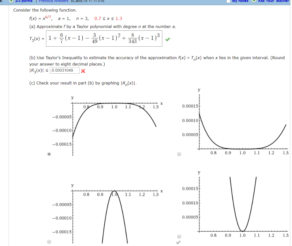 Solved Consider The Following Function F X X6 7 A 1 N 3