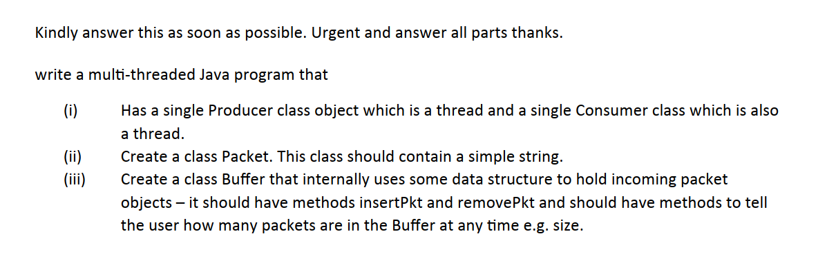 Solved Kindly answer this as soon as possible. Urgent and | Chegg.com