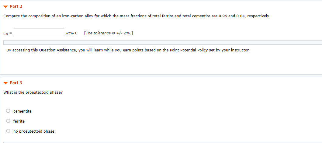 Solved What is the proeutectoid phase for an iron-carbon | Chegg.com