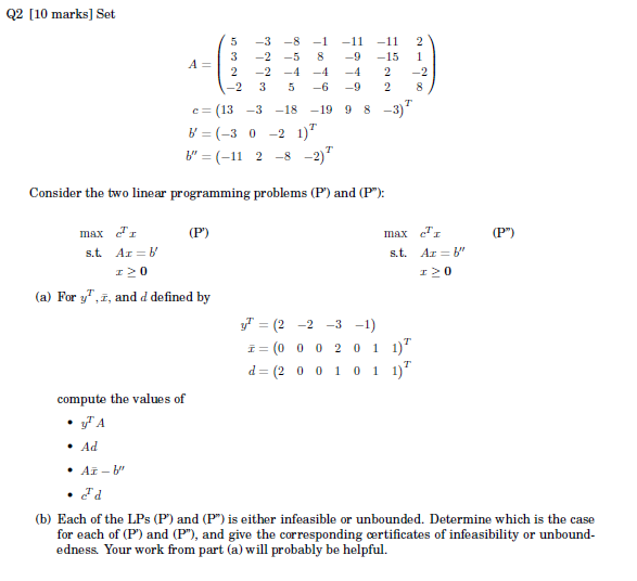 Solved Q2 [10 marks] Set | Chegg.com