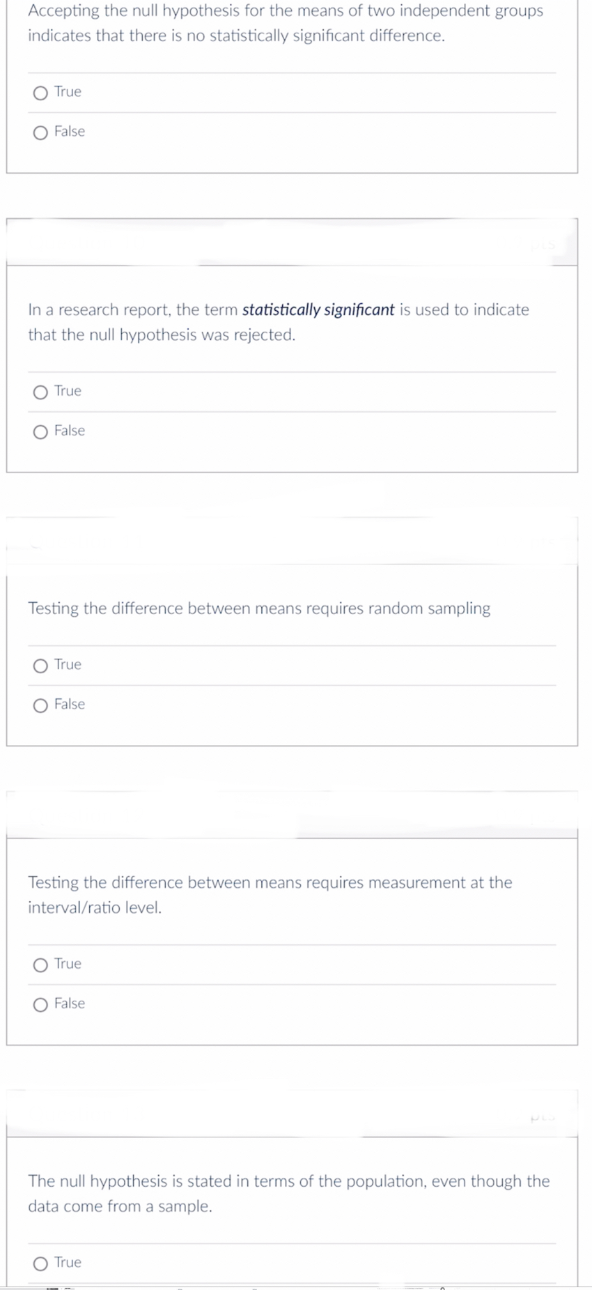 Solved Accepting the null hypothesis for the means of two | Chegg.com