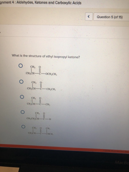 Solved gnment 4: Aldehydes, Ketones and Carboxylic Acids | Chegg.com