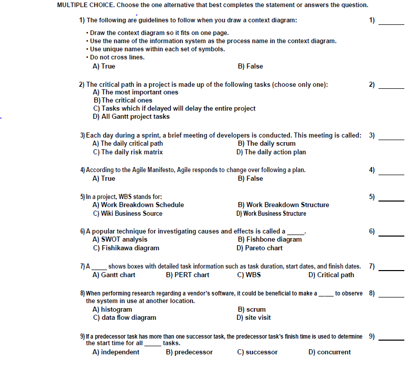 Solved MULTIPLE CHOICE. Choose the one alternative that best | Chegg.com