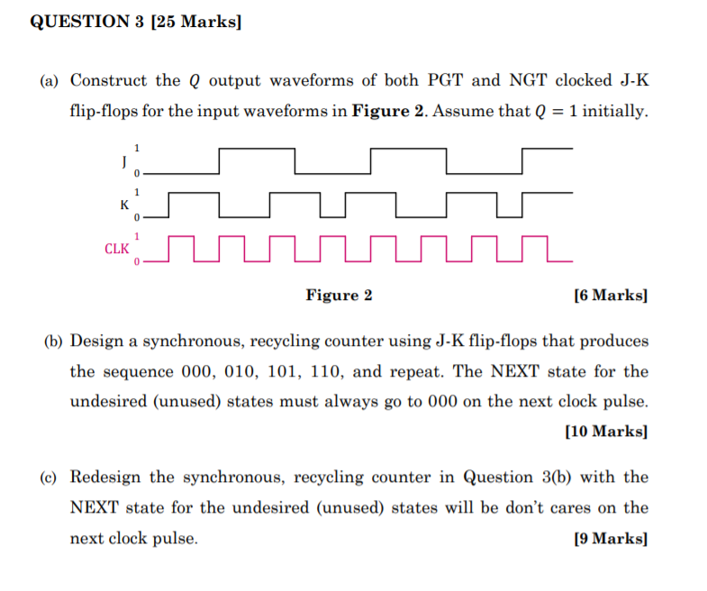 Solved QUESTION 3 [25 Marks] (a) Construct the output | Chegg.com