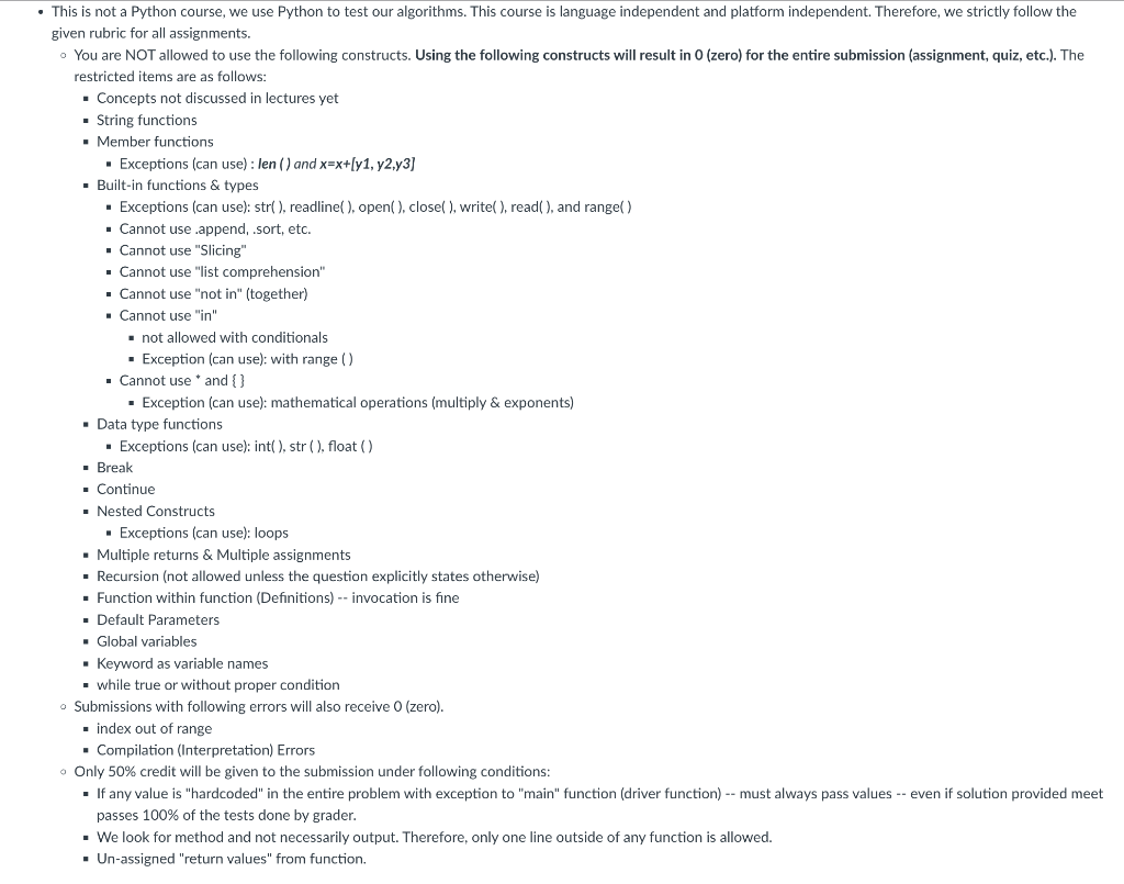 Solved 1.Create an algorithm that accepts a list of numbers | Chegg.com