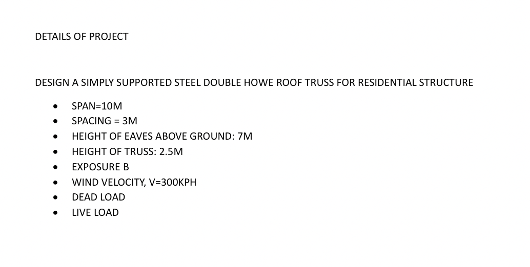 Solved DESIGN A SIMPLY SUPPORTED STEEL DOUBLE HOWE ROOF | Chegg.com