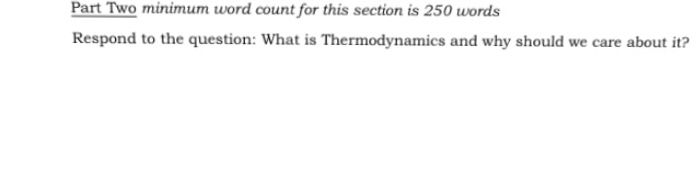 Solved Part Two minimum word count for this section is 250 | Chegg.com