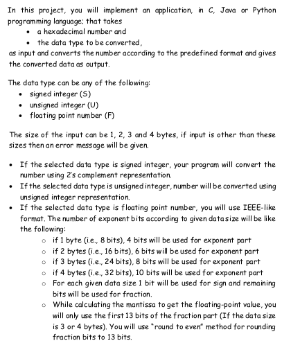 Solved In this project, you will implement an application, | Chegg.com