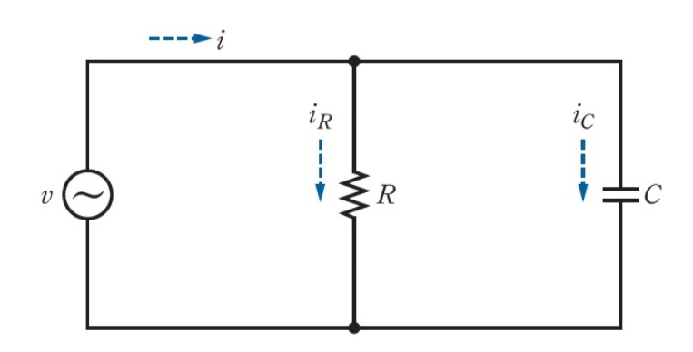 Solved R = 1k ohm, C=1 uF, v = 20 Vpp 1kHz's sine wavefind | Chegg.com