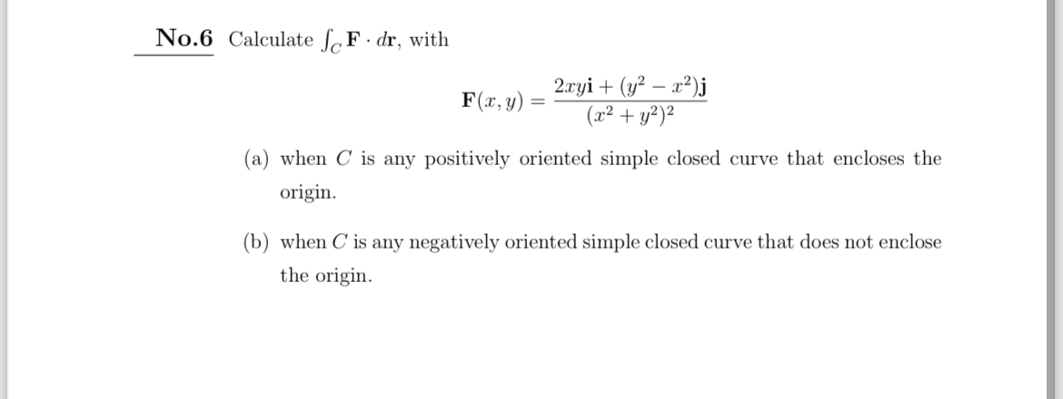 Solved No.6 Calculate ∫CF⋅dr, with | Chegg.com