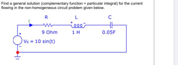 Solved Find a general solution (complementary function + | Chegg.com