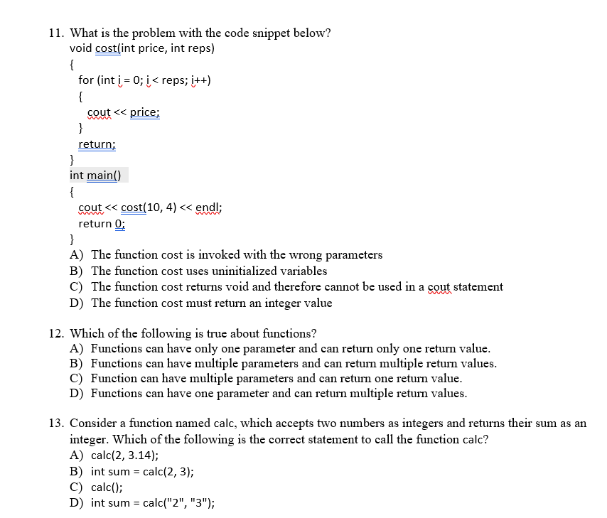 Solved 8 A Function Uses A Reference Parameter When A It