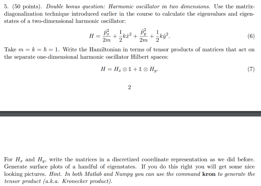 Energy efficiency in schools: Diagonalize hamiltonian harmonic oscillator