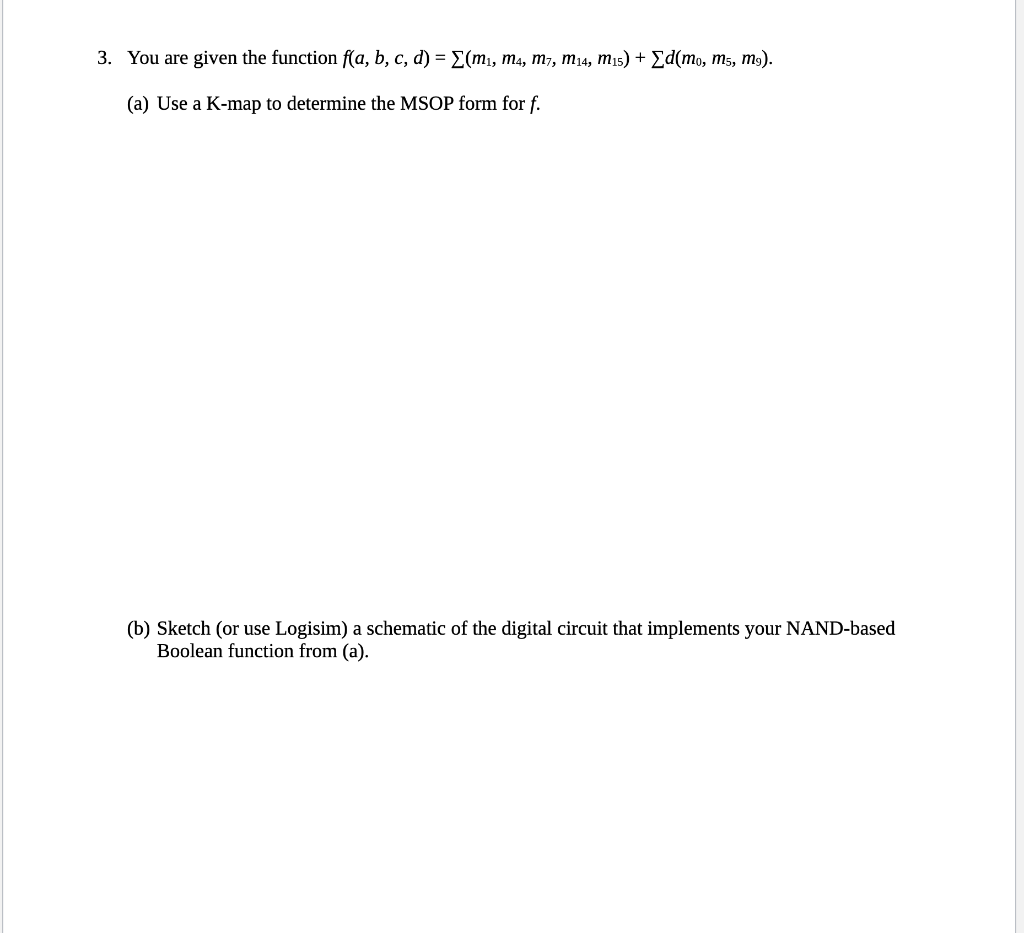Solved You are given the function | Chegg.com