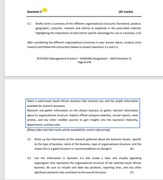Solved 3.1 ﻿Briefly write a summary of the different | Chegg.com