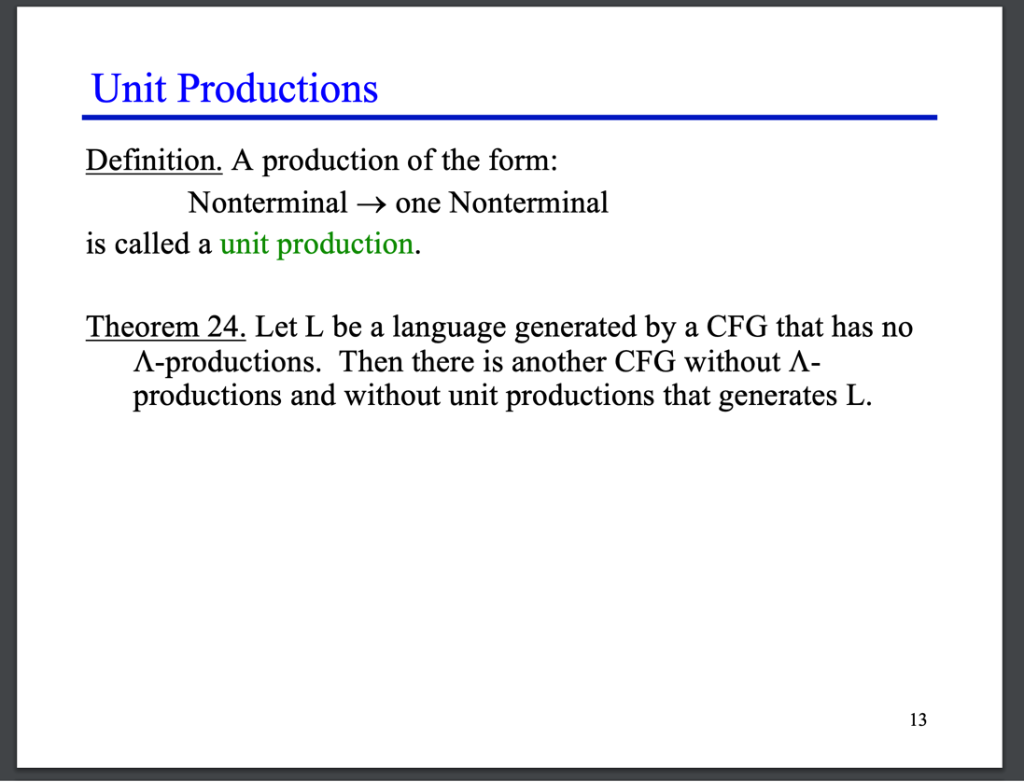 5. The following CFG has unit productions. xXYIZ ), | Chegg.com