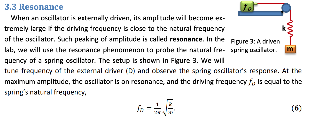 Analysis II [6]: Resonance of a spring oscillator | Chegg.com