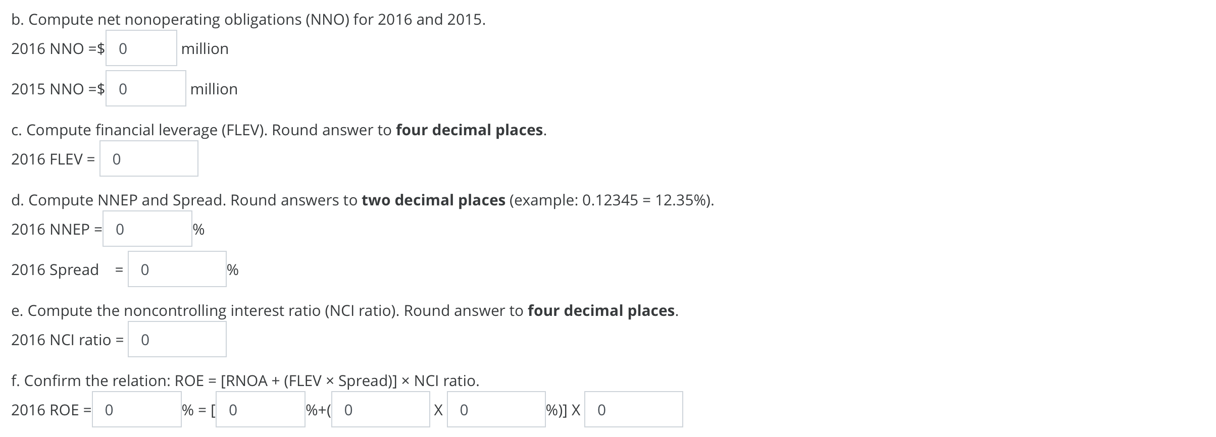 Solved Direct Computation of Nonoperating Return with | Chegg.com
