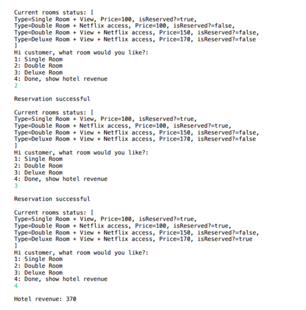 Solved Question: Hotel maker (Java) Your task is to create | Chegg.com
