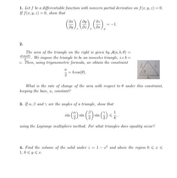 Solved Let f be a differentiable function with nonzero | Chegg.com