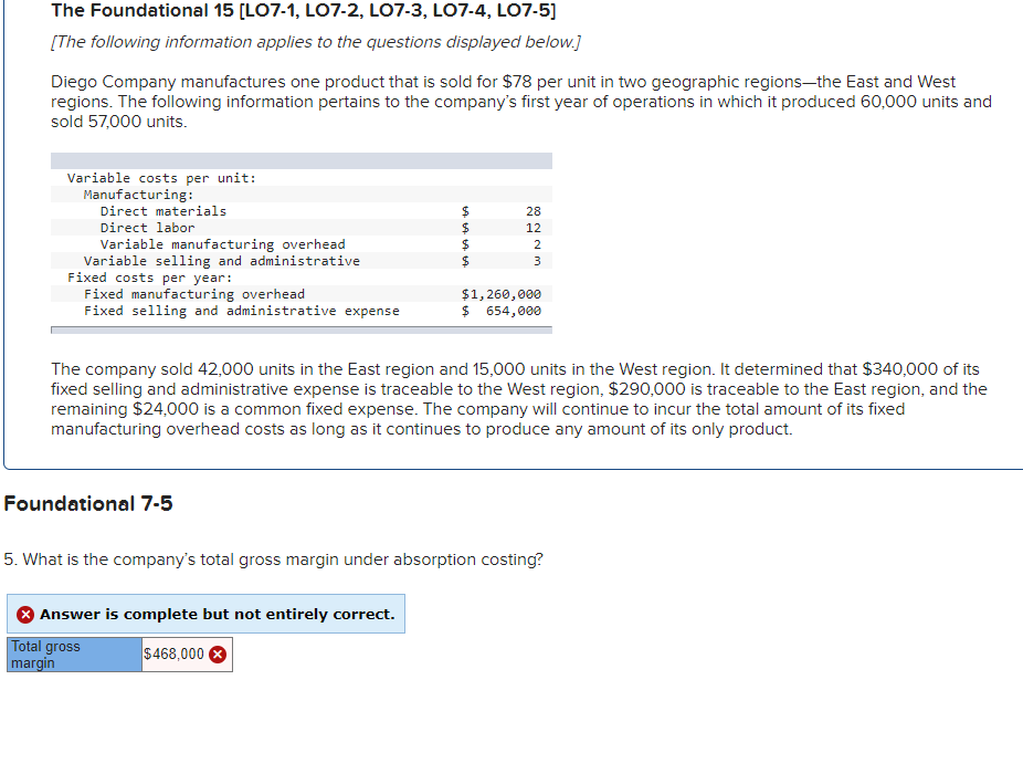 Solved The Foundational 15 (LO7-1, LO7-2, L07-3, LO7-4, | Chegg.com