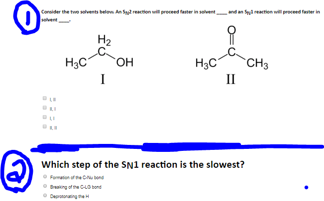 Solved Consider the two solvents below. An Sn2 reaction will | Chegg.com