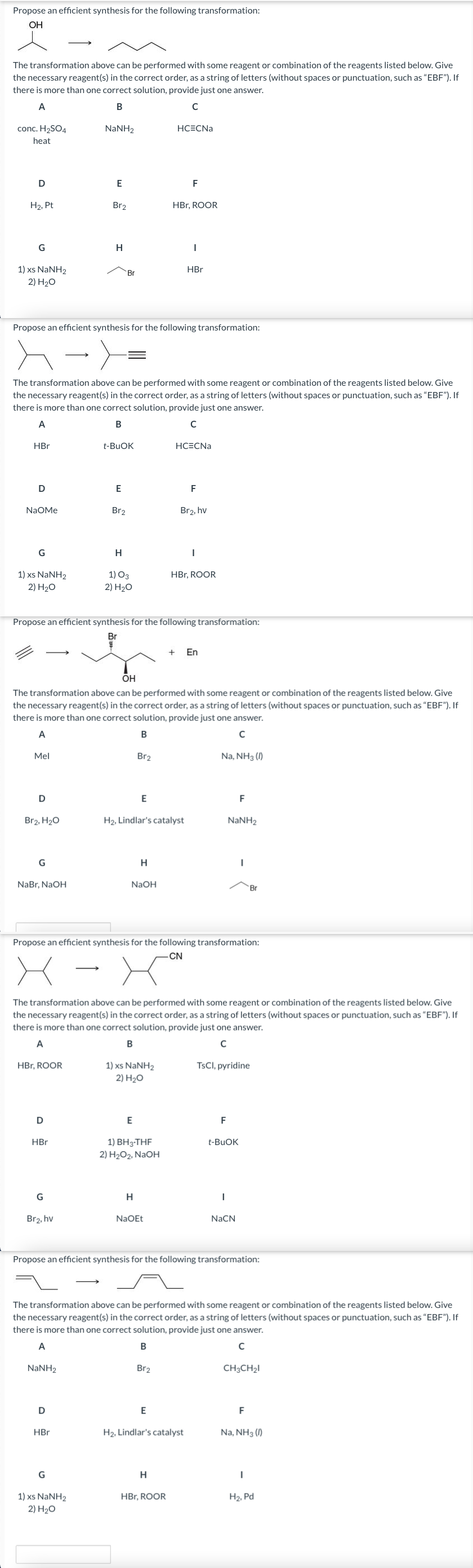 Solved Propose an efficient synthesis for the following | Chegg.com