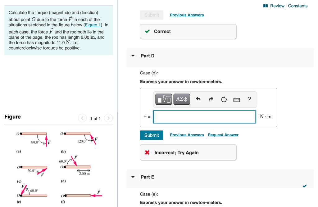 Solved Calculate the torque (magnitude and direction) | Chegg.com