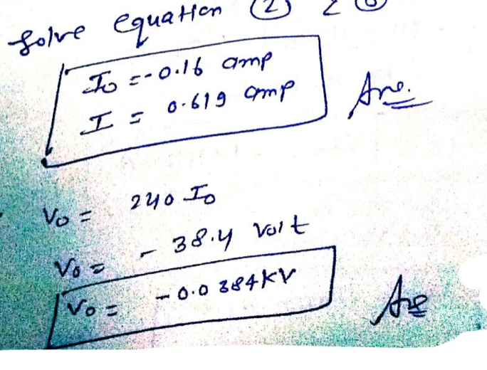 Solved In the circuit given below, R=100Ω. Find vO and iO | Chegg.com