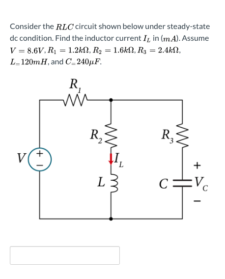 Solved Consider the RLC circuit shown below under | Chegg.com