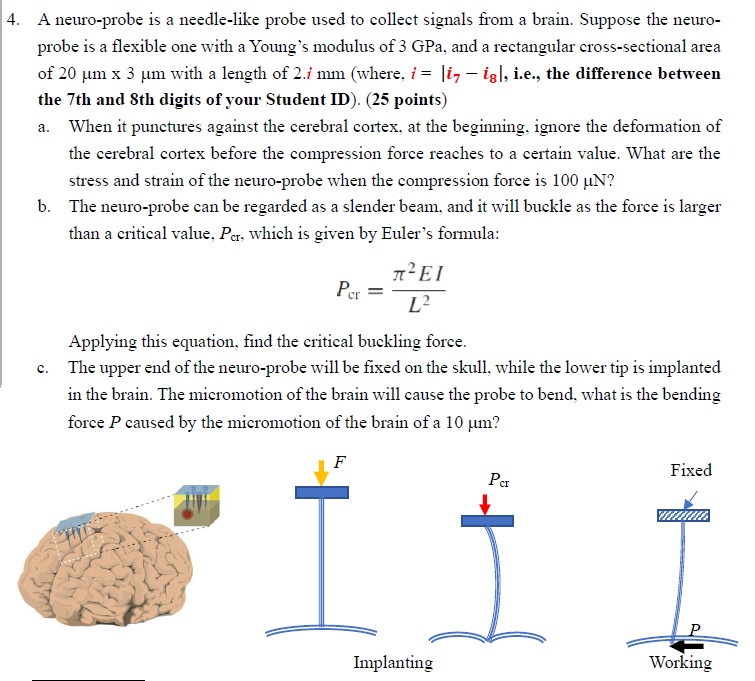 Solved A neuro-probe is a needle-like probe used to collect | Chegg.com