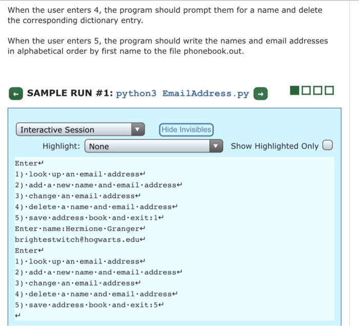 Solved program that stores your contacts' names and their | Chegg.com