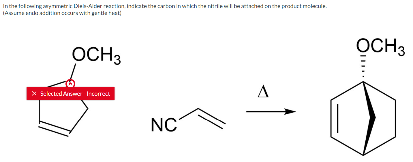 Solved In the following asymmetric Diels-Alder reaction, | Chegg.com