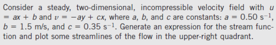 Solved Consider a steady, two-dimensional, incompressible | Chegg.com