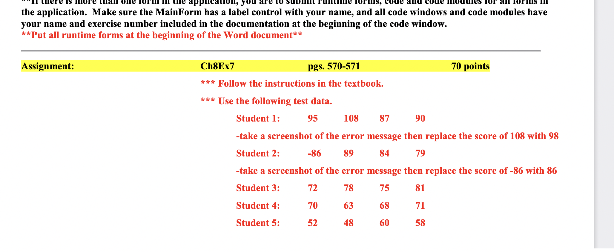 **If you are given actual test data to use in runtime | Chegg.com