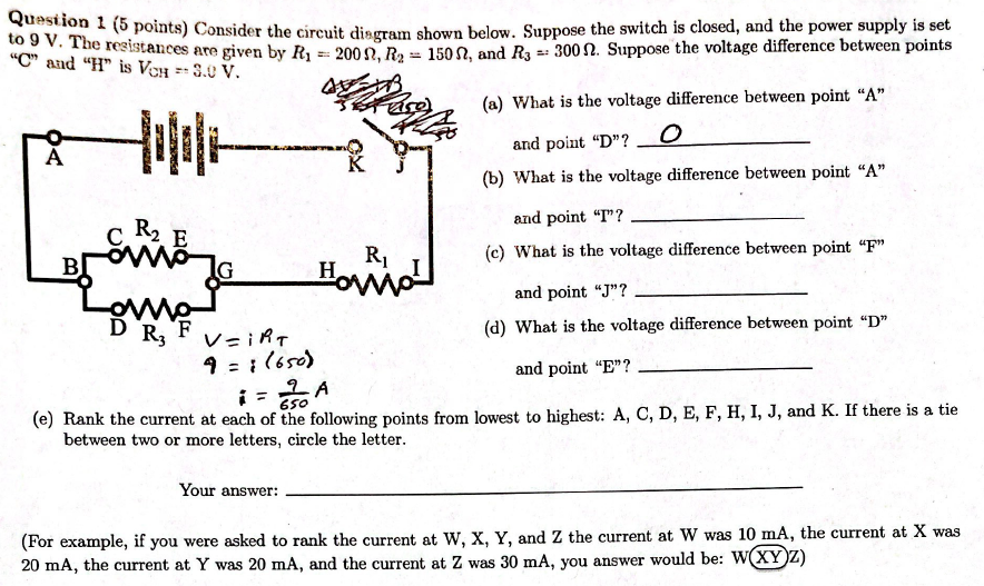 Solved to 9 V. The resistances are given by Rj = 2009, R2 = | Chegg.com