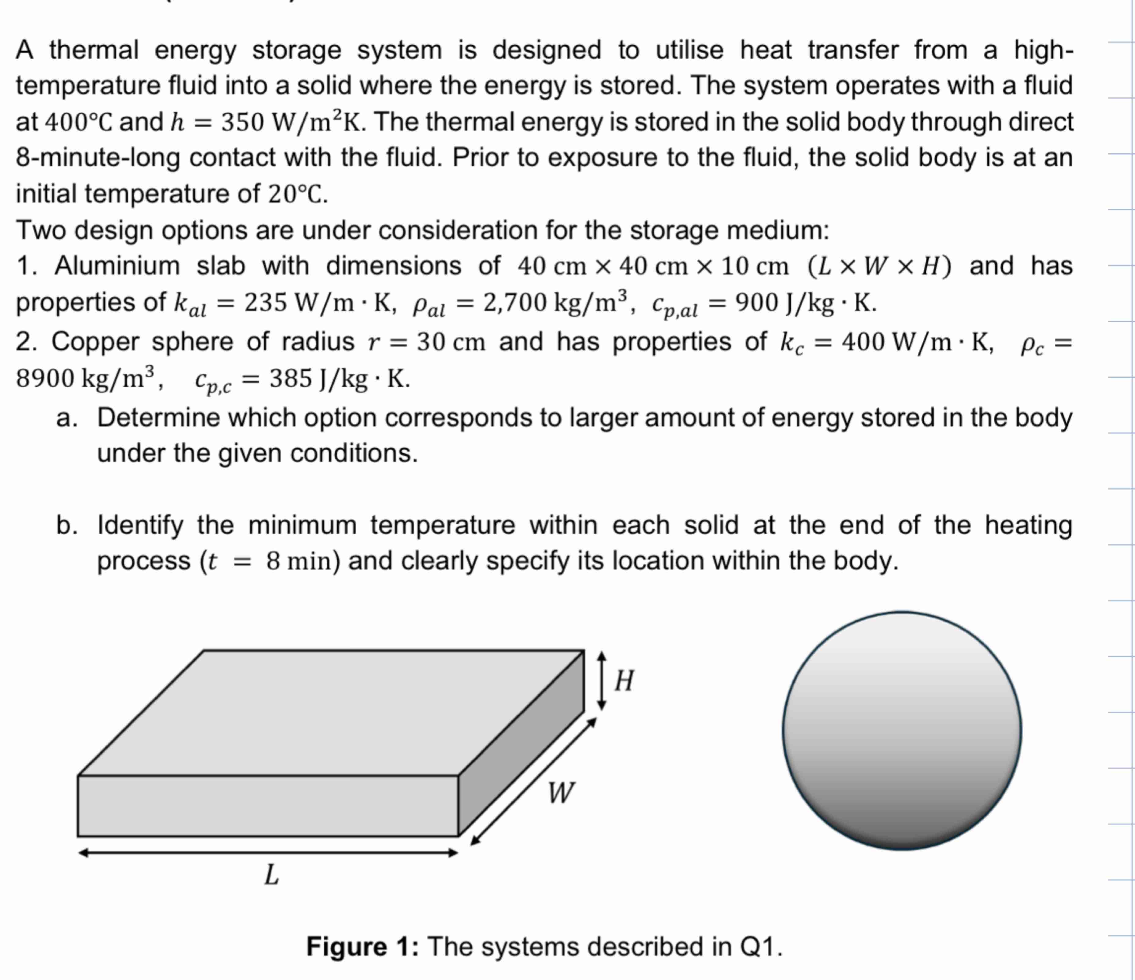 A thermal energy storage system is ﻿designed to | Chegg.com