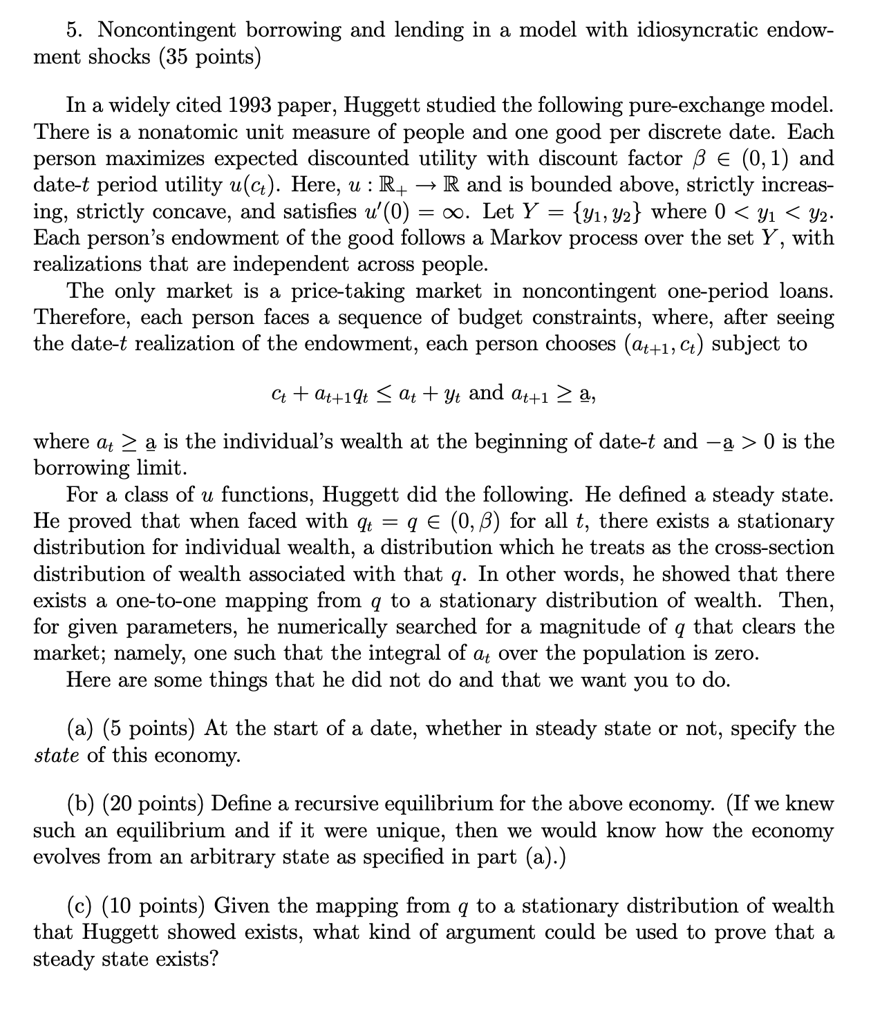 ment shocks (35 points) In a widely cited 1993 paper, | Chegg.com