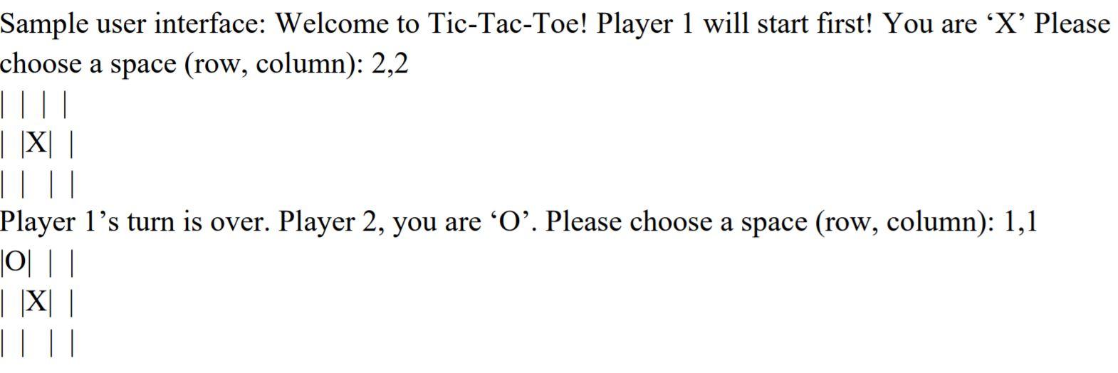 Solved Create a game of tic-tac-toe using a | Chegg.com