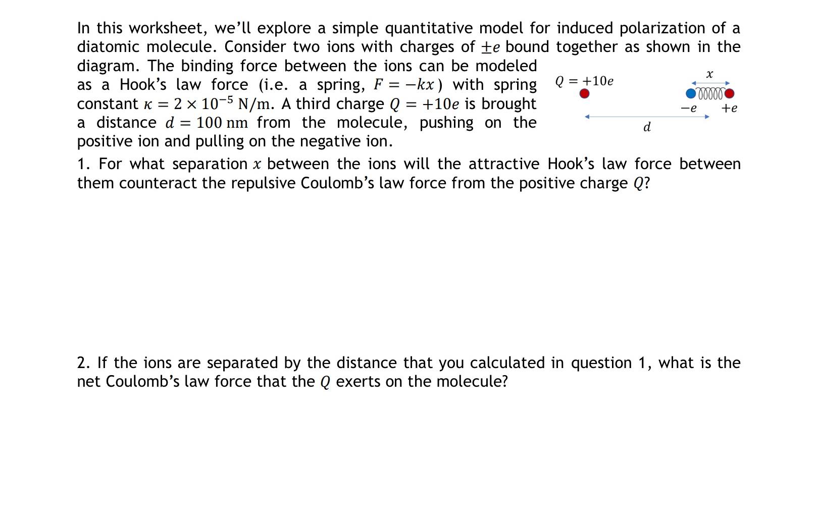 Solved In this worksheet, we'll explore a simple | Chegg.com