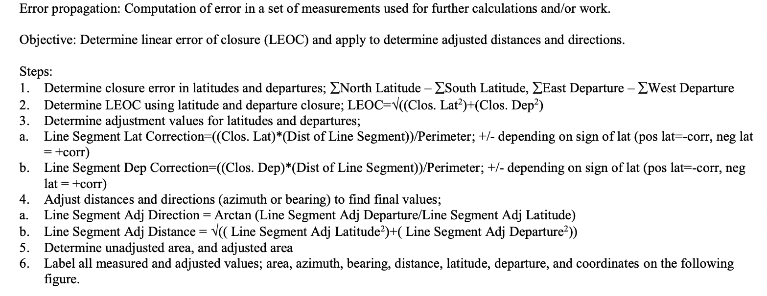 Error propagation: Computation of error in a set of | Chegg.com