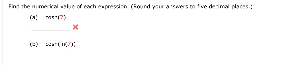 Solved Find the numerical value of each expression. (Round | Chegg.com