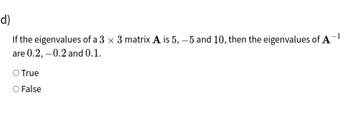 Solved [A(B+I)C]−1=C−1A−1+C−1B−1A−1 True | Chegg.com