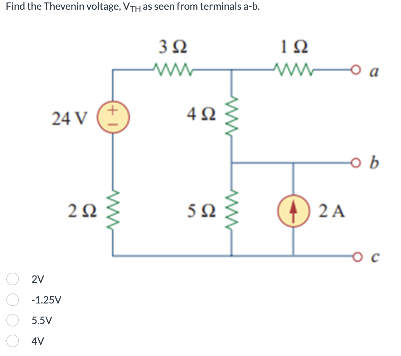 Solved Find the Thevenin voltage, VTH ﻿as seen from | Chegg.com
