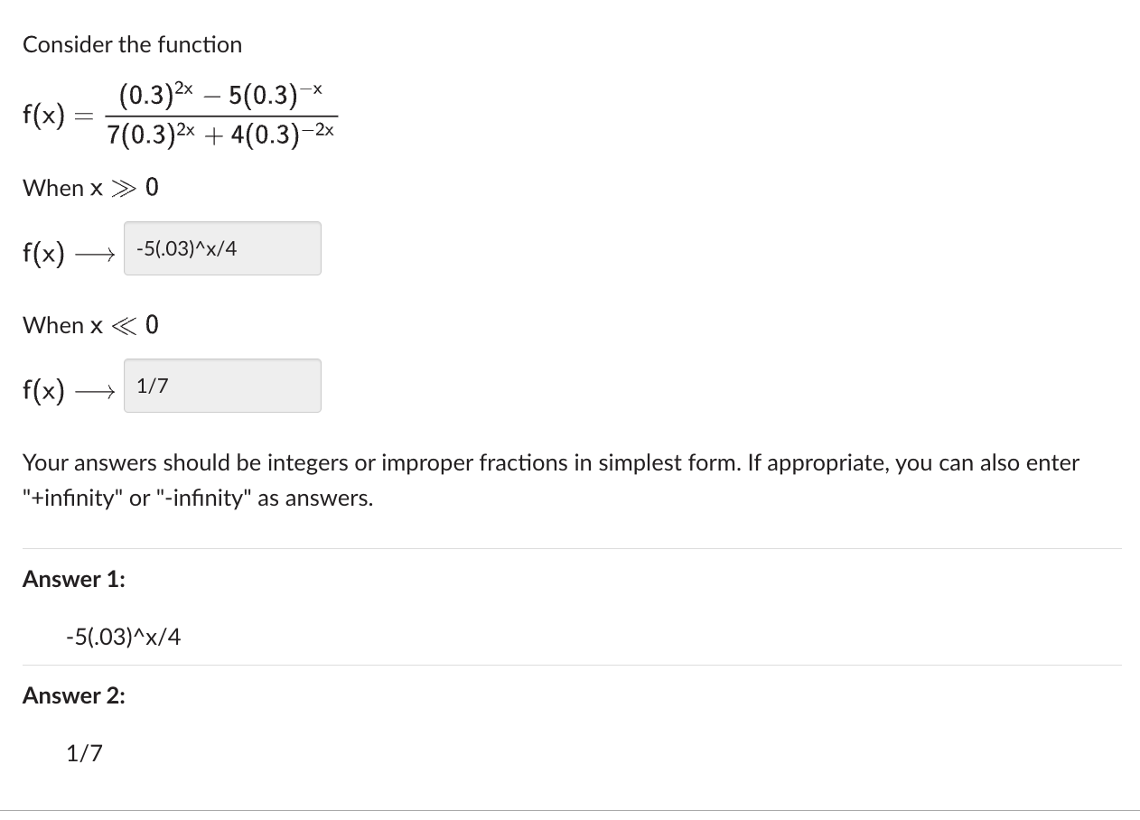 Solved Consider the function | Chegg.com