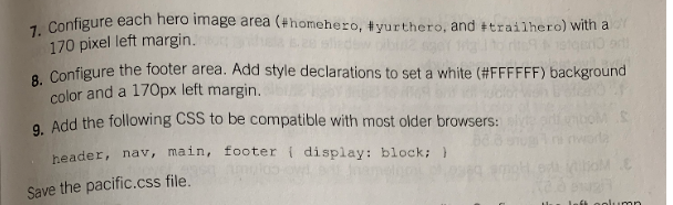 Solved Task 2: Configure the CSS. Open pacific.css in a text | Chegg.com