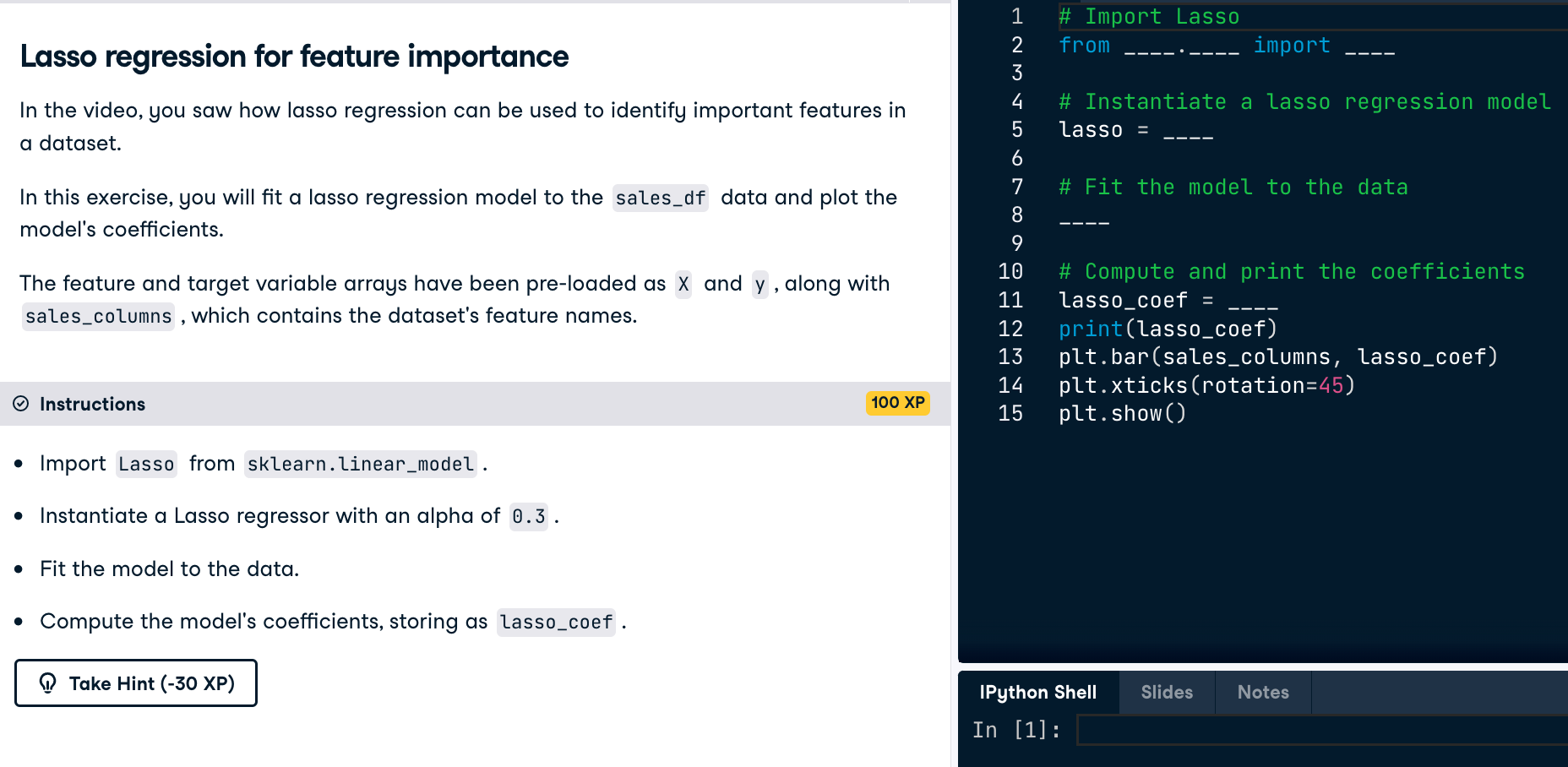 Solved Lasso regression for feature importance In the video, | Chegg.com Solved Lasso regression for feature importance In the video, | Chegg.com