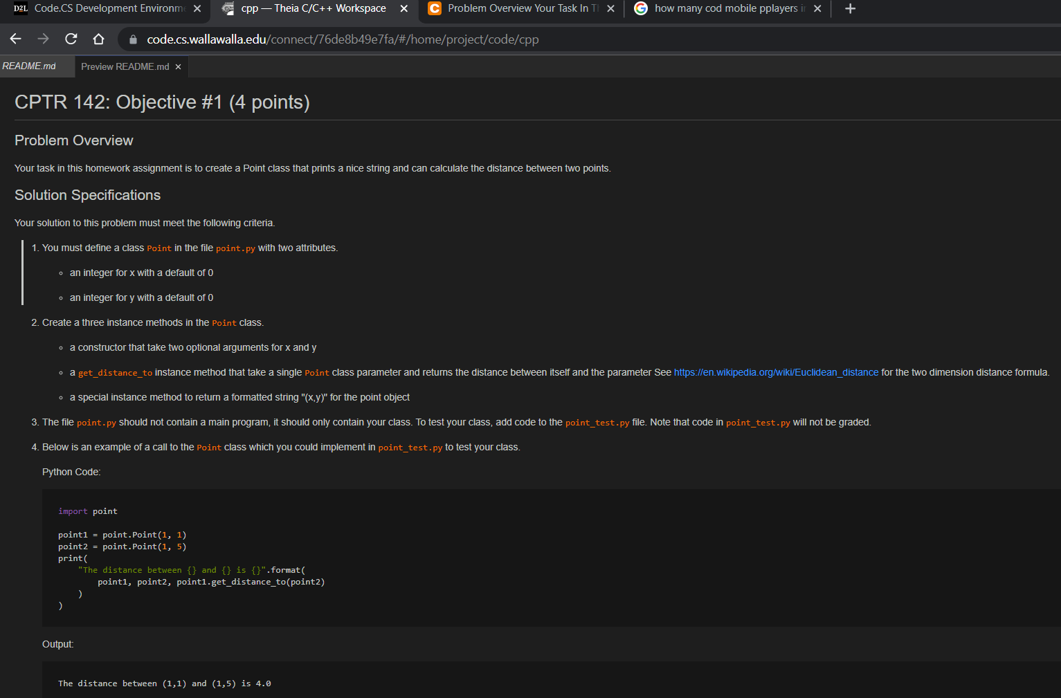 Solved We want to write a code in a separate file that can | Chegg.com