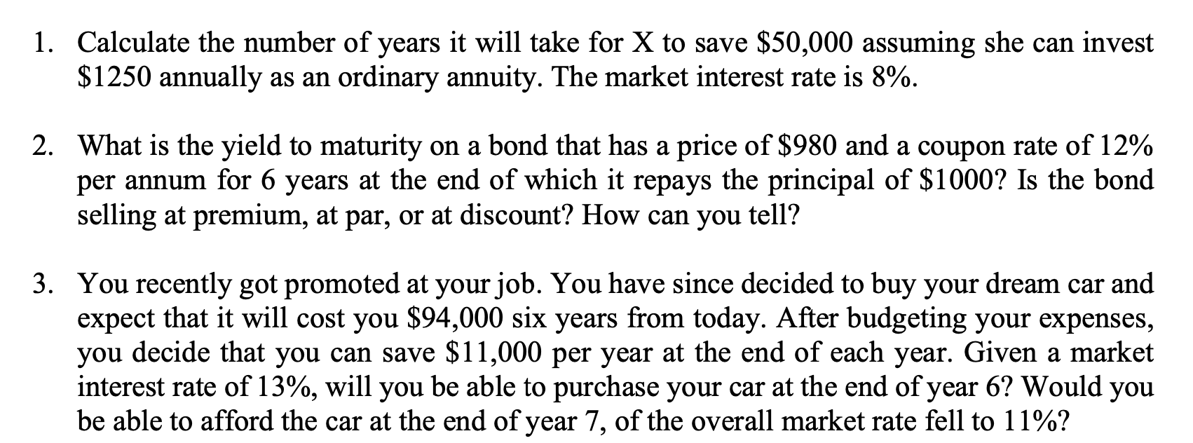 Solved Using a financial calculator, solve the following and | Chegg.com