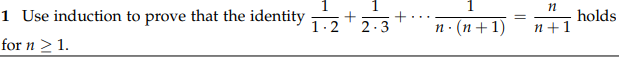 Solved 1 Use induction to prove that the identity | Chegg.com